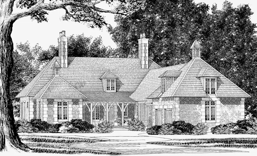 Lodge Gate Manor House Plan | Southern Living House Plans